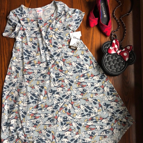 LuLaRoe | Dresses | Nwt Lularoe Disney Edition Mickey Mouse Carly ...